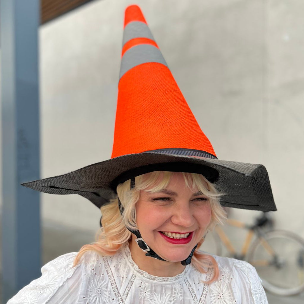 Traffic Cone Helmet – Bike Pretty